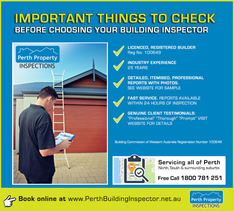 Building Inspections Perth. Detailed Property Inspection Reports